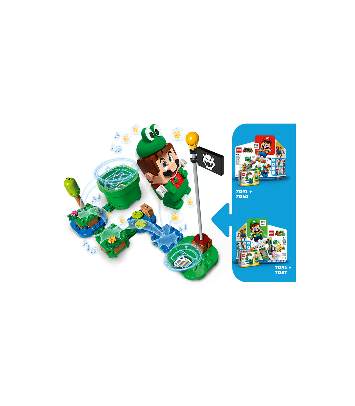Lego - Mario rana (Power Up Pack) - 71392 | Super Mario | Lego | Get ...