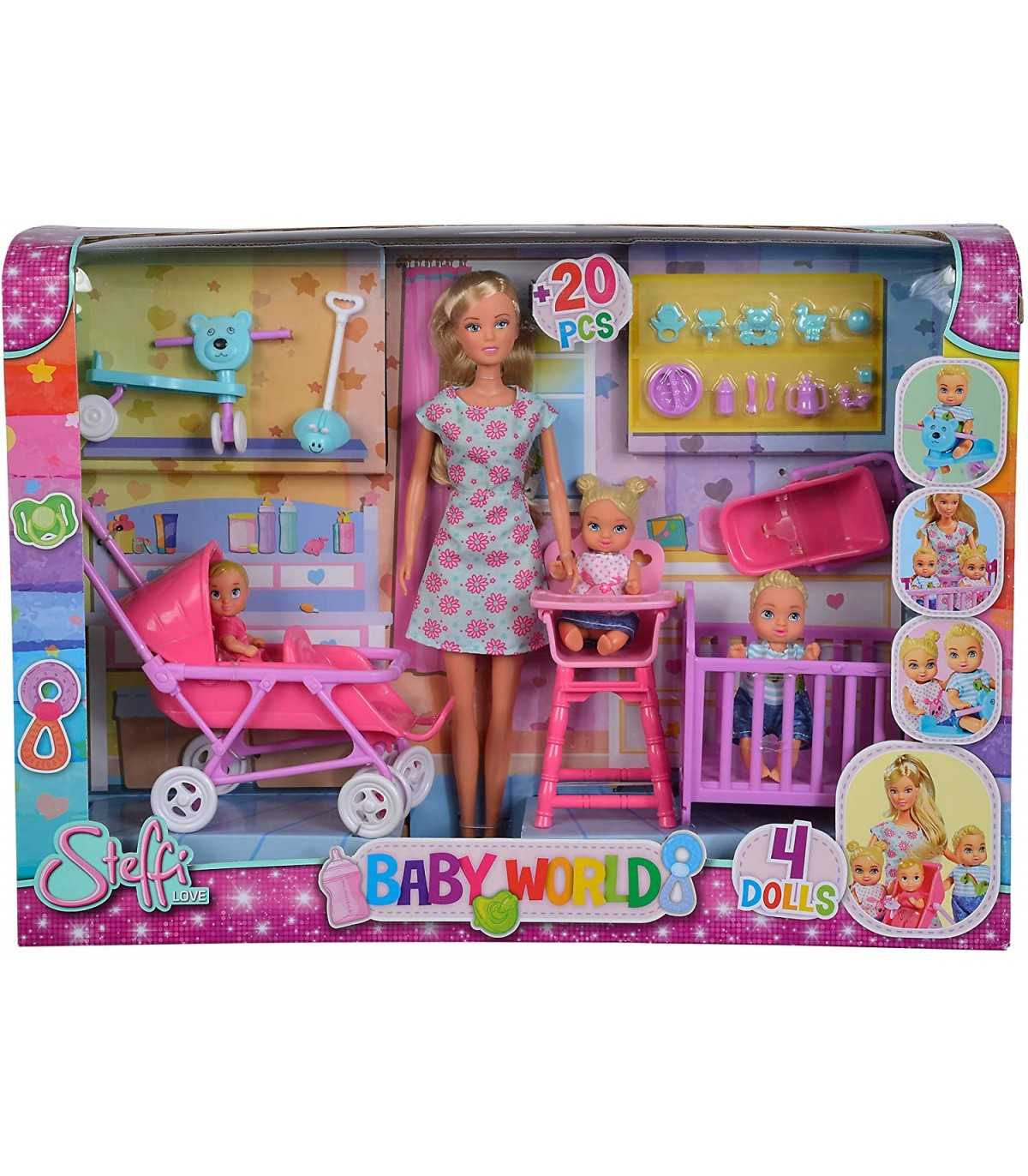 Steffi Love Baby World inclusi Steffi Evi Timmy bebe | Bambole e ...